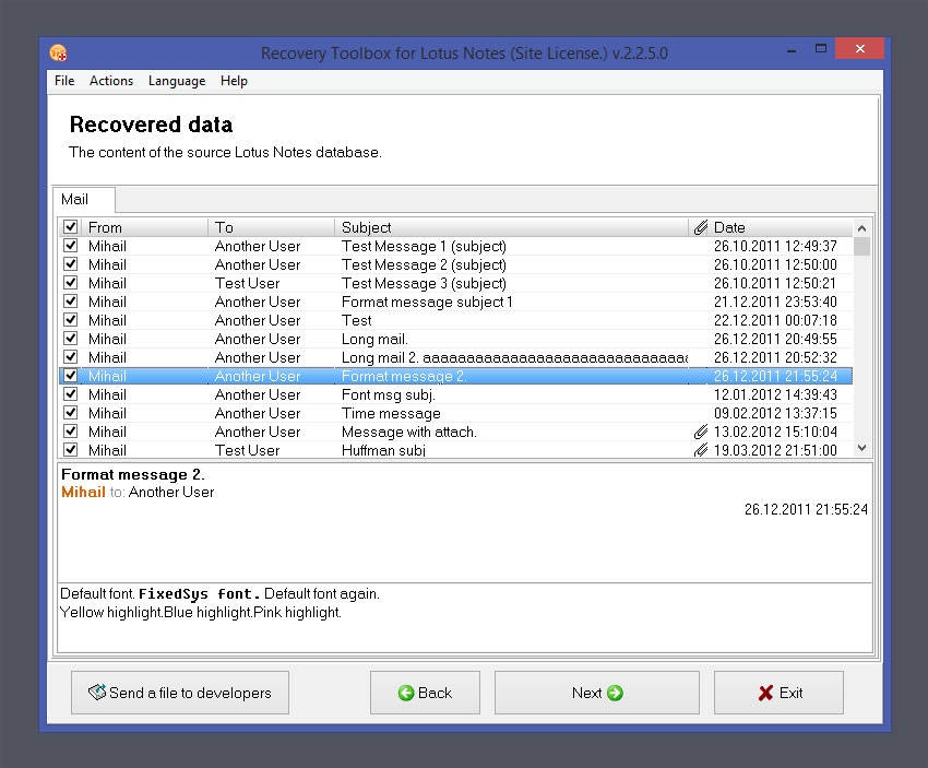 Recovery Toolbox For Lotus Notes Straightforward Nsf File Recovery